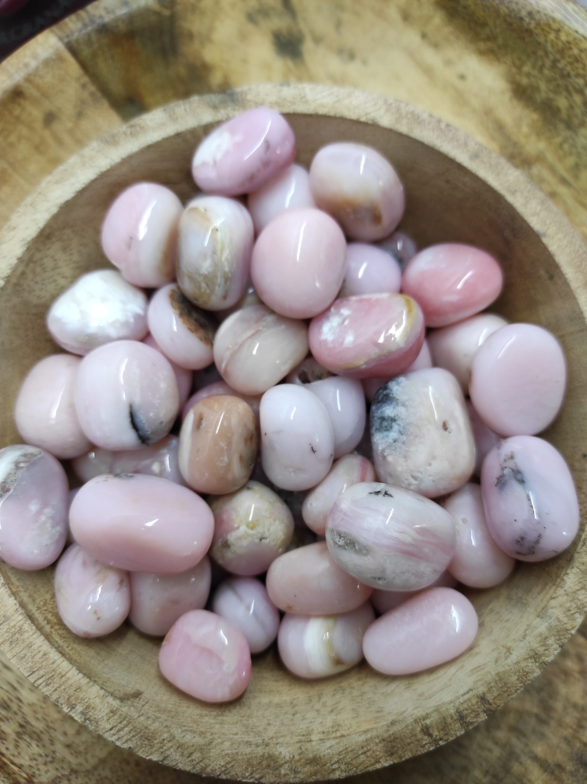 Pierres roulées : Opale Rose des Andes - Le Chant des Pierres